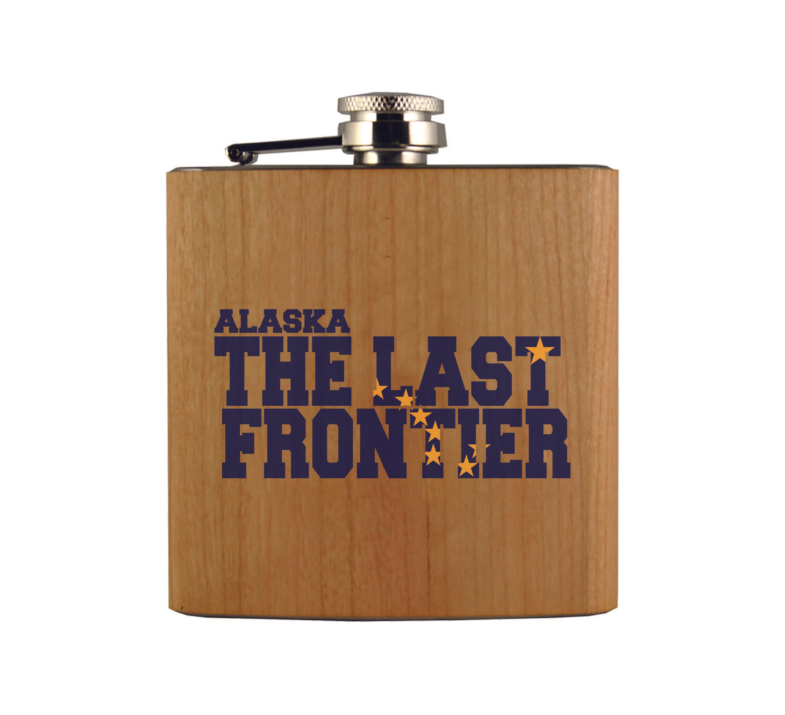 Alaska The Last Frontier Wood Flask – Cascade Provisions