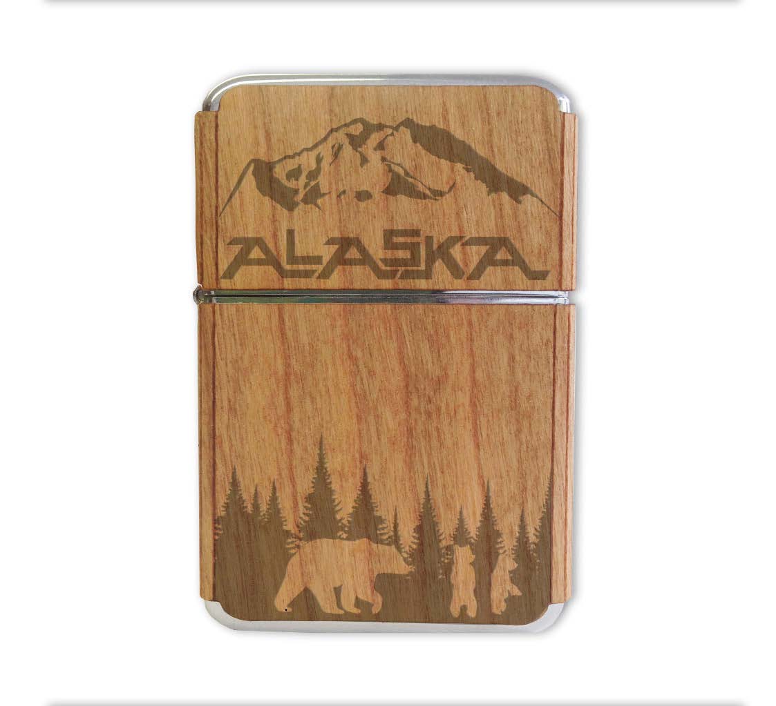 Alaska Badge Wood Lighter – Cascade Provisions