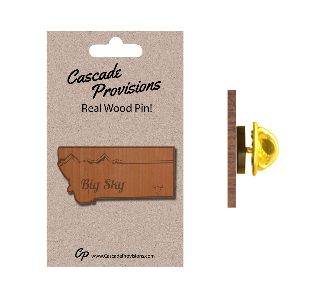 State Plate Wood Pin – Cascade Provisions