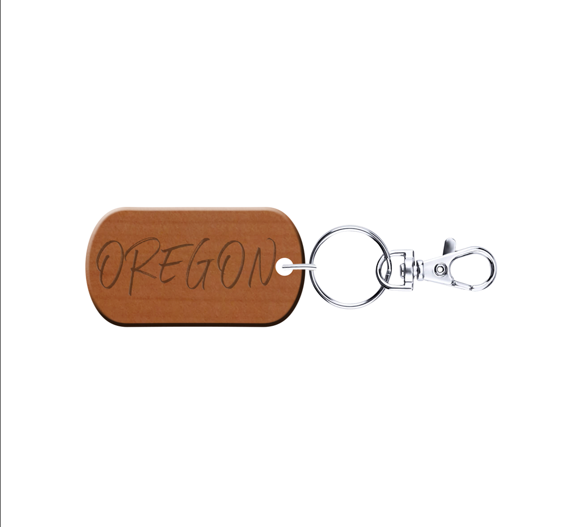 OR Brush Script Keychain – Cascade Provisions