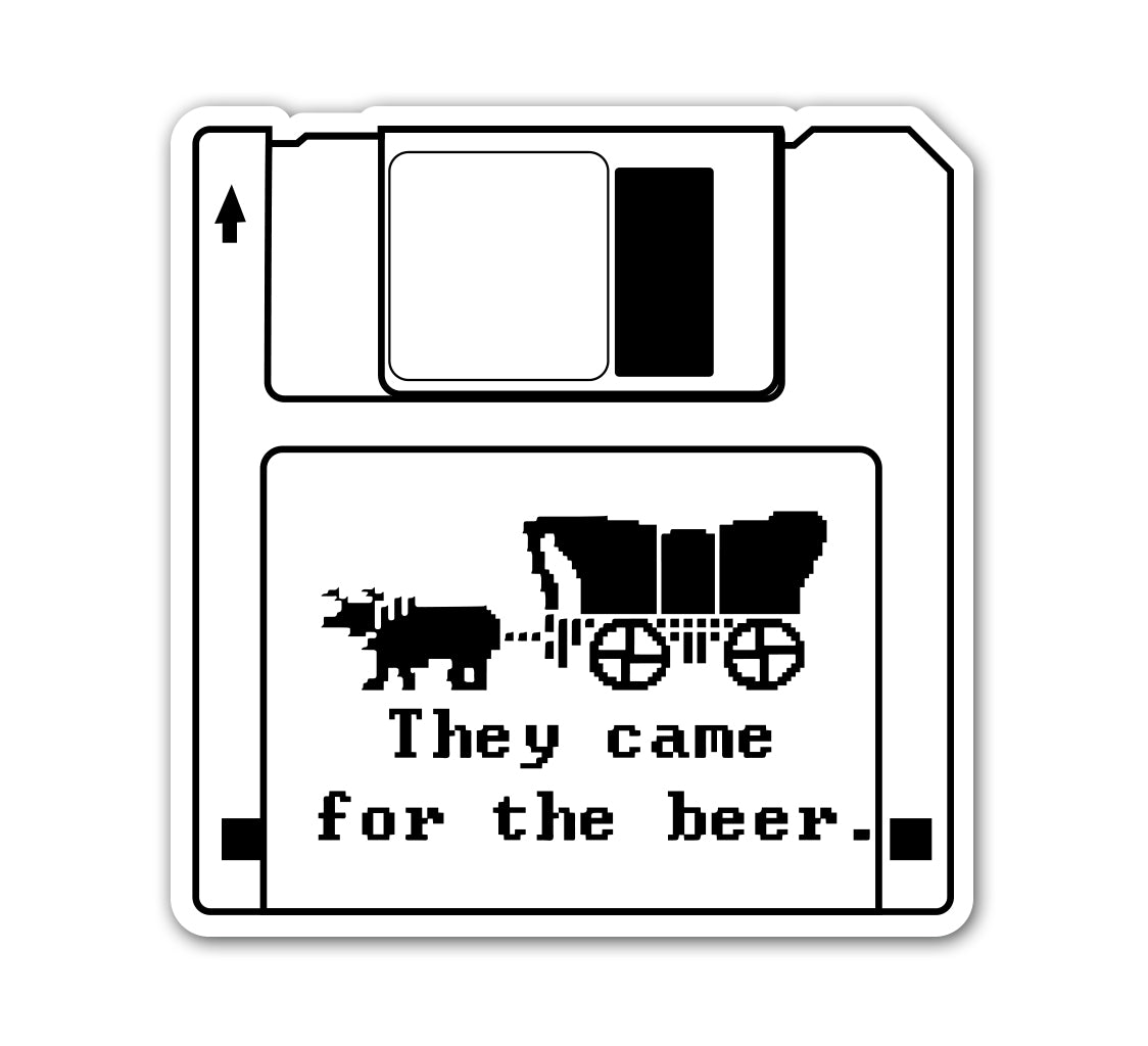 Oregon Trail Floppy Disc Sticker – Cascade Provisions