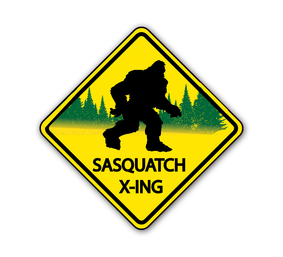 Sasquatch X-ing Sticker – Cascade Provisions