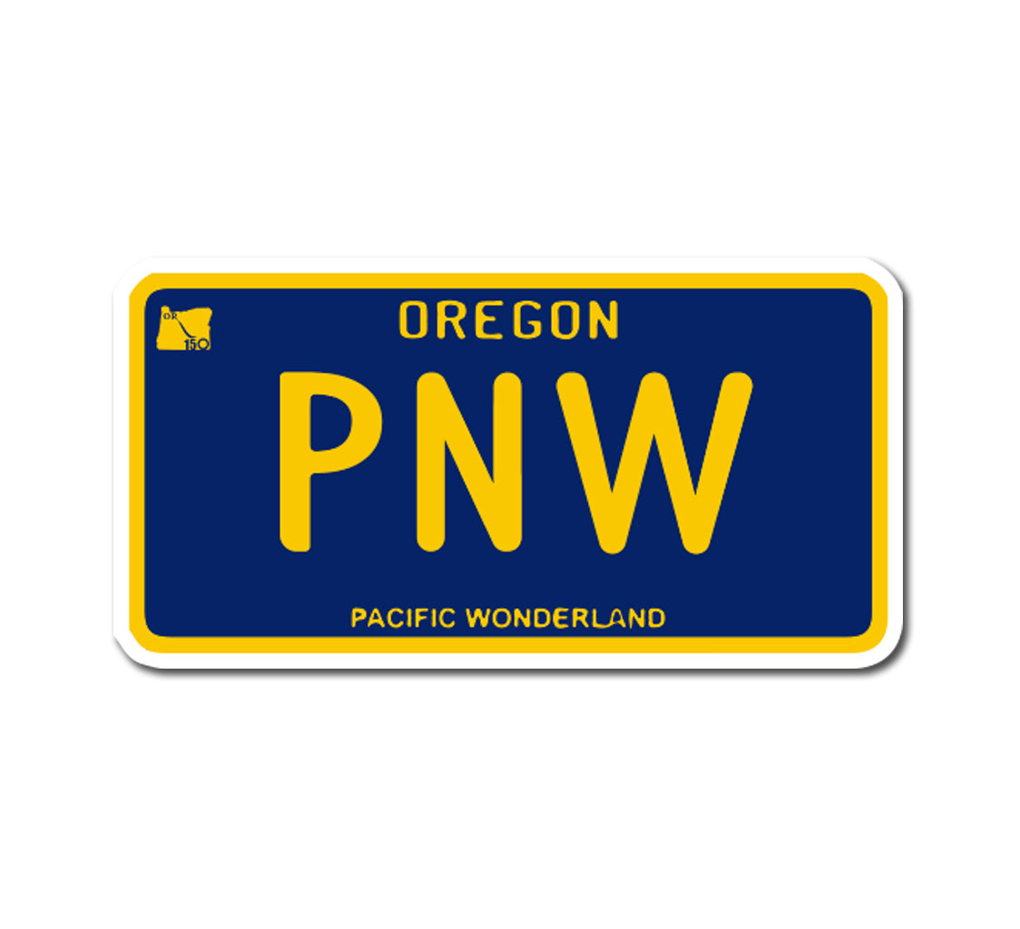 Pacific Northwest License Plate Vinyl Sticker – Cascade Provisions