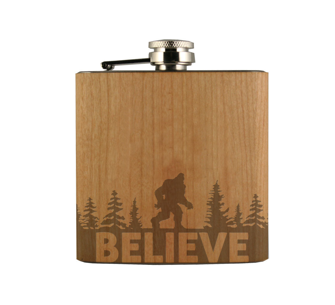 Believe in Bigfoot Flask – Cascade Provisions