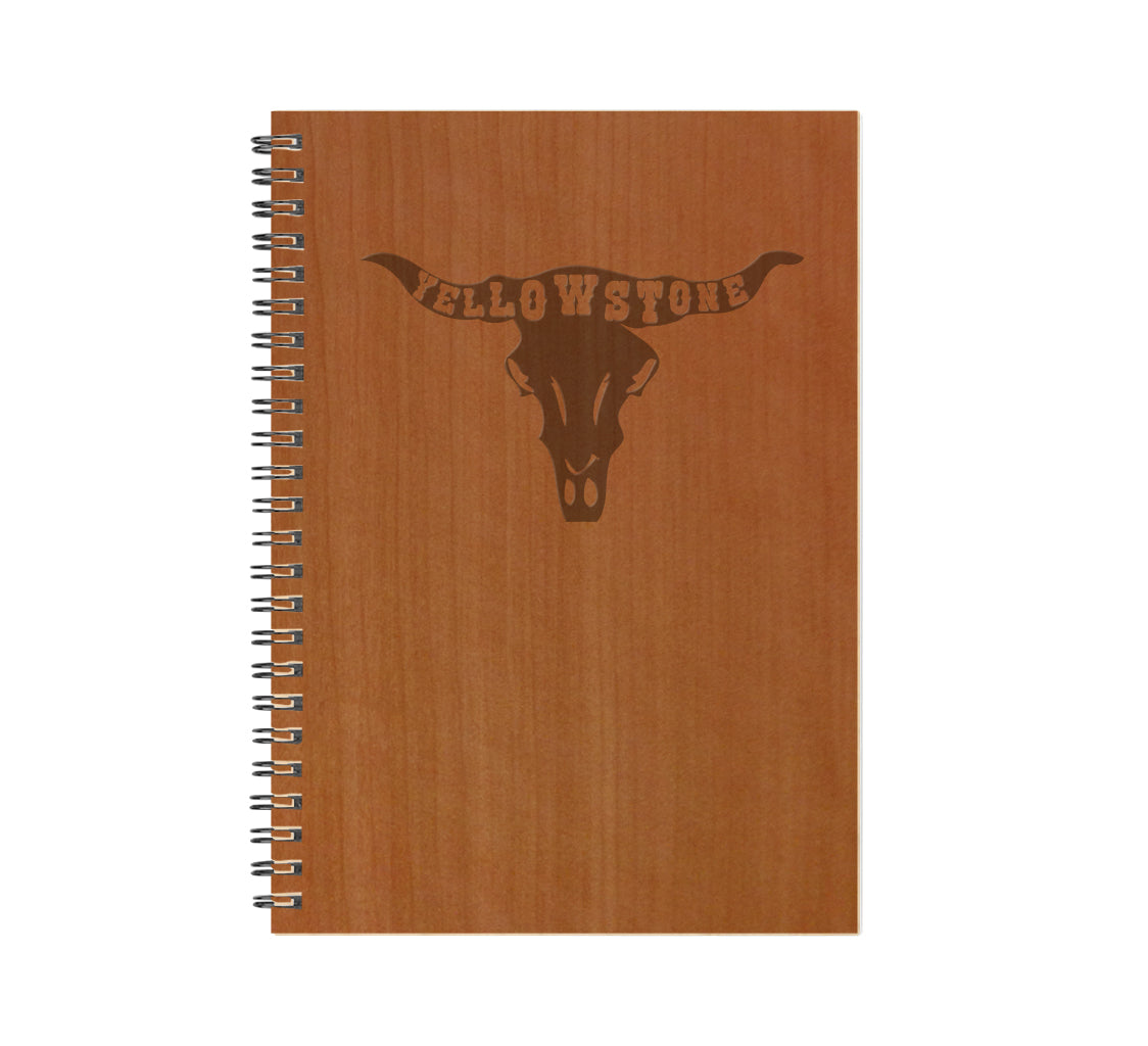 Yellowstone Cattle Skull Wood Journal – Cascade Provisions
