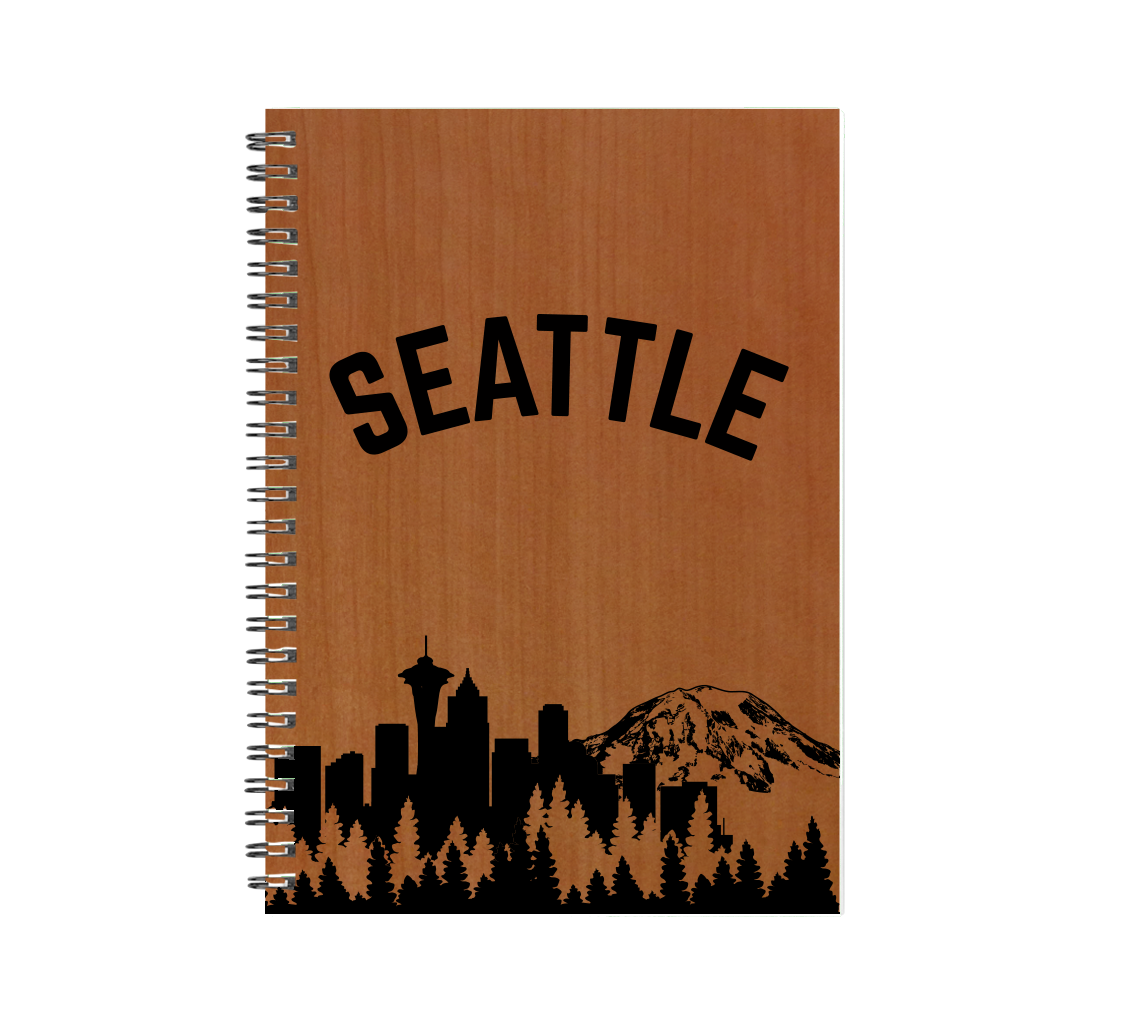Seattle Skyline Wood Journal – Cascade Provisions