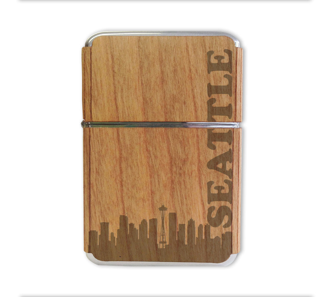 Seattle Skyline Wood Lighter – Cascade Provisions